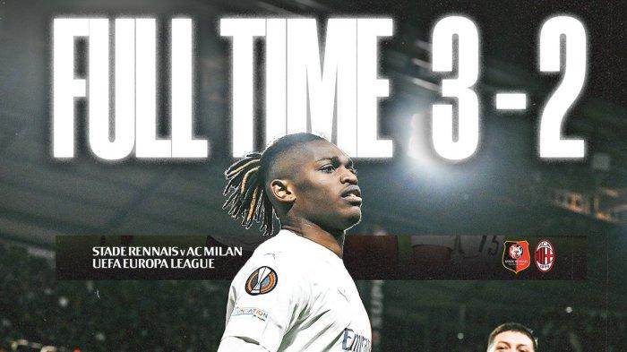 Hasil Rennes vs AC Milan Play Off Liga Europa, AC Milan Kalah, Tetap ...