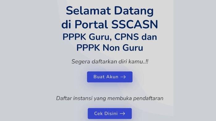 Langkah Buat Akun SSCASN untuk Daftar CPNS 2024, Dibuka Mulai 20 Agustus 2024 - Tribunbatam.id