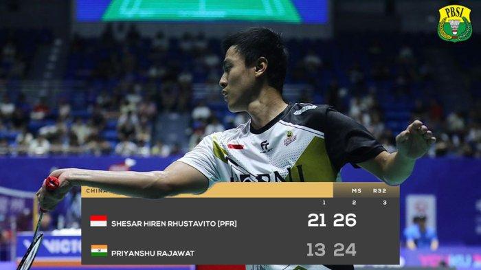Hasil China Open 2023, Rinov/Pitha, Dejan/Gloria, Shesar Menang, Gregoria Kalah - Tribunbatam.id