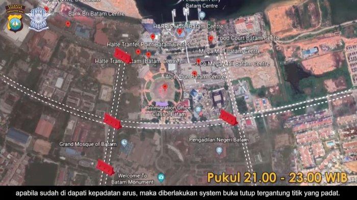 Warga Batam, Begini Rekayasa dan Sistem Buka Tutup Jalan saat Malam ...