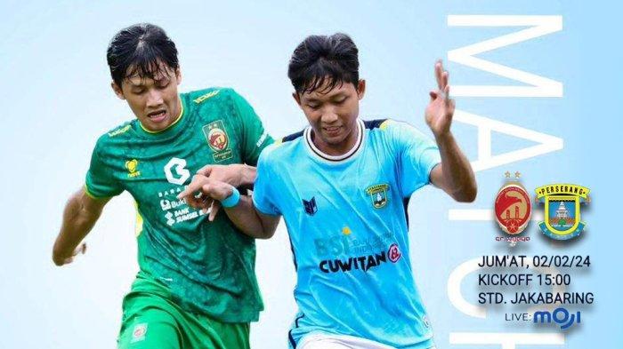 Live Streaming Moji TV Sriwijaya FC vs Perserang Serang Kick Off 15.00 ...
