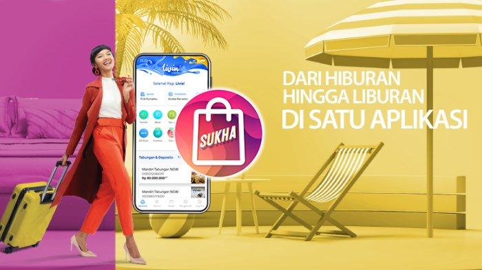Cara Beli Tiket Pesawat Pakai Fitur Sukha di Aplikasi Livin by Mandiri - Tribunbatam.id