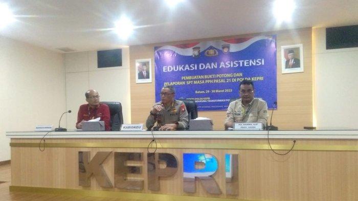 Pajak Kepri Beri Edukasi Bukpot dan SPT Masa PPh Pasal 21 di Polda ...