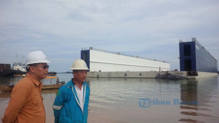 KEREN! Dok Apung Beton Terbesar si Asia Tenggara Dibuat Pekerja Batam ...