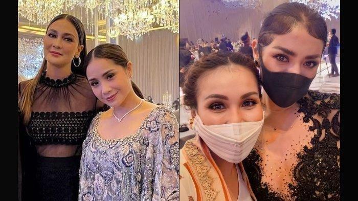 Adu Gaya Nagita Slavina dan Ayu Ting Ting saat Kondangan ke Aurel, Tak Saling Sapa - Tribunbatam.id