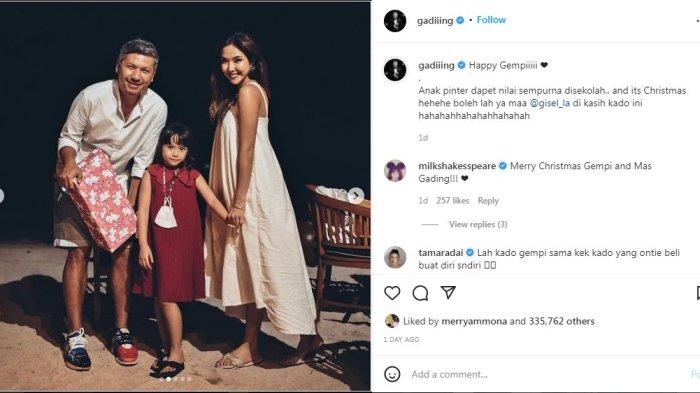 Putus dari Wijin, Gisel Ajak Gempi Rayakan Natal Bareng Gading Marten di Bali - Tribunbatam.id