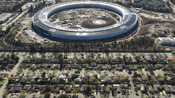 Menakjubkan! Begini Penampakan Kantor Pusat Apple yang Hampir Rampung ...
