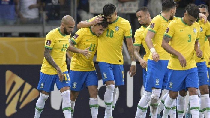 Hasil Brazil vs Paraguay, Raphinha, Coutinho, Anthony, Rodrygo Cetak Gol, Brazil Menang ...