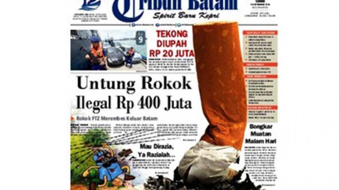 Untung Rokok Ilegal Rp 400 Juta - Tribunbatam.id