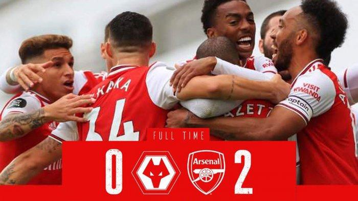 Hasil Liga Inggris Wolves vs Arsenal, Gol Bukayo Saka dan Alexandre Lacazette Menangkan Arsenal ...