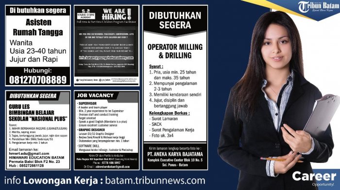 LOKER BATAM HARI INI - Informasi Lowongan Kerja Hari Ini di Batam ...