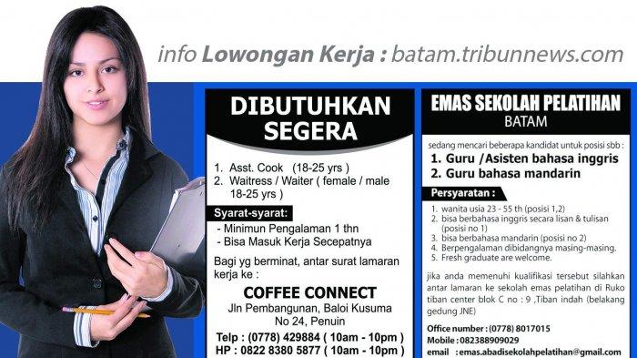 LOKER BATAM HARI INI - Simak Info Lowongan Kerja Hari Ini, Lagi ...