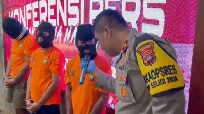 Nasib Tiga Kurir Narkoba di Karimun Kepri Usai Ditangkap, Tertunduk Lesu saat Ekspose ...