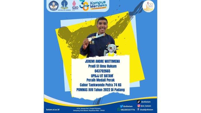 Mahasiswa UPBJJ UT Batam Raih Medali di POMNas 2022 di Padang, Sumbar ...