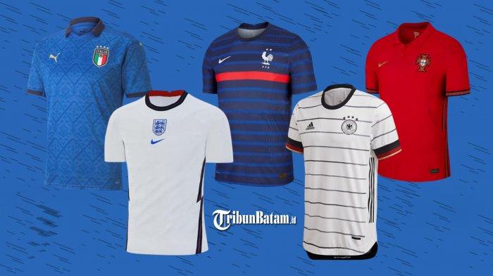 UPDATE Jersey Tim Nasional Negara-negara Eropa untuk EURO 2020, Italia ...