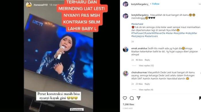 Perut Sempat Kontraksi, Lesty Kejora Tetap Nyanyi di Konser Rossa ...