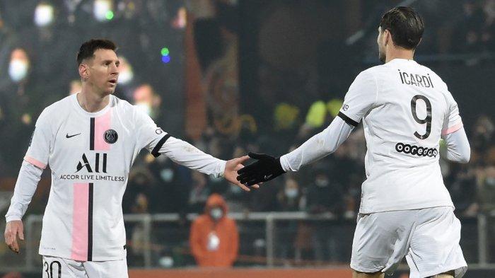 Hasil Lorient vs Paris Saint-Germain, Lionel Messi Main, Sergio Ramos Kartu Merah, PSG Imbang ...