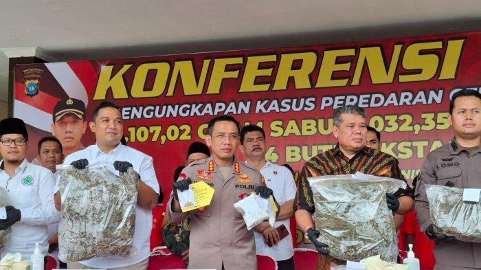 Ungkap Kasus Narkotika Berbagai Jenis di Polresta Barelang, 12 Tersangka Diamankan - Tribunbatam.id