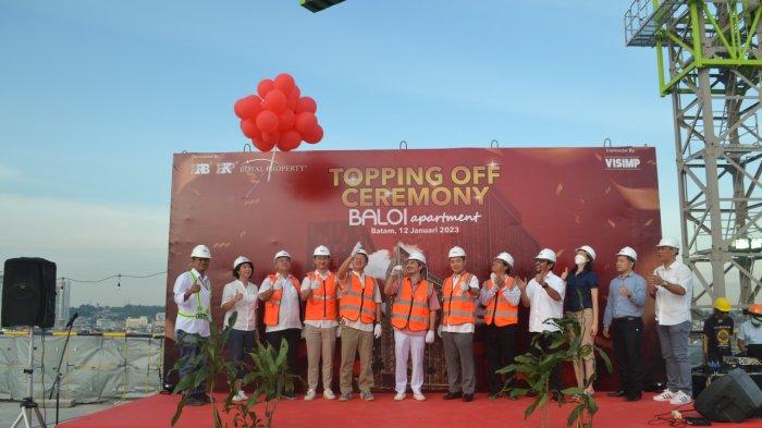 Apartemen Tengah Kota Batam, Topping Off Ceremony Baloi Apartment - Tribunbatam.id