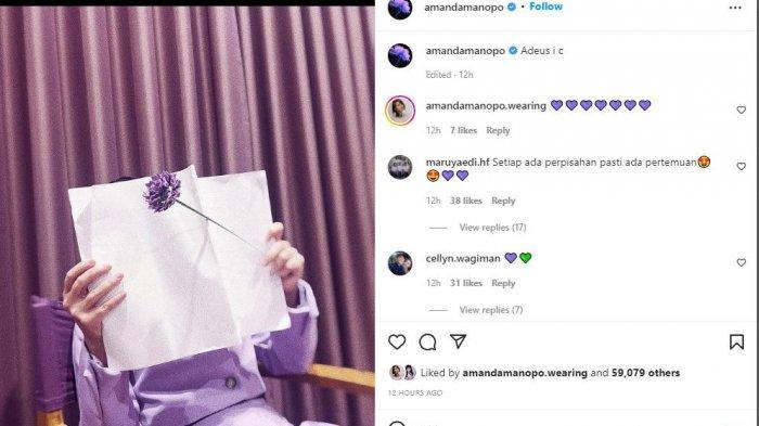 Amanda Manopo Dikabarkan Keluar dari Ikatan Cinta usai Tulis Selamat ...