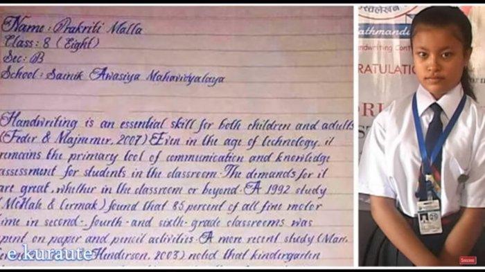 Keren, Tulisan Tangan Pelajar Ini Dijuluki Sebagai Tulisan Tangan ...