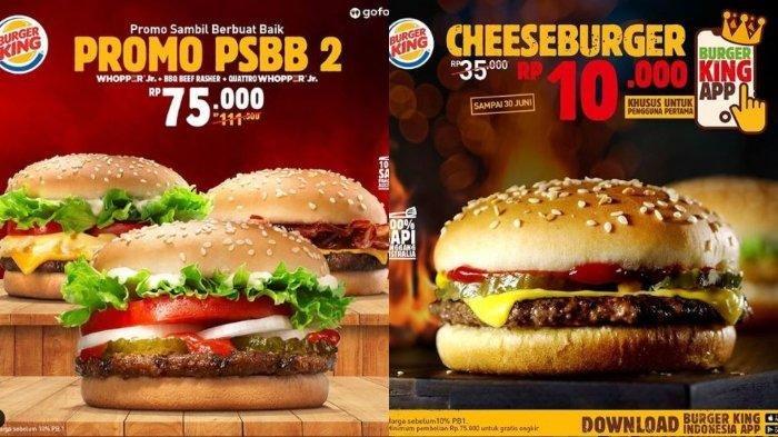 Promo PSBB Burger King Diperpanjang, untuk BBQ Beef Rasher dan Menu ...