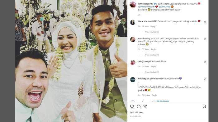 Striker Arema FC M Rafli Menikah, Indra Sjafri, Luna Maya Hingga Raffi Ahmad Hadir - Tribunbatam.id