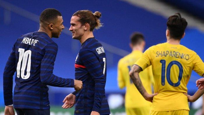 Hasil Prancis vs Ukraina, Les Bleus Pesta 7 Gol, Kylian Mbappe, Griezman, Olivier Giroud Cetak ...