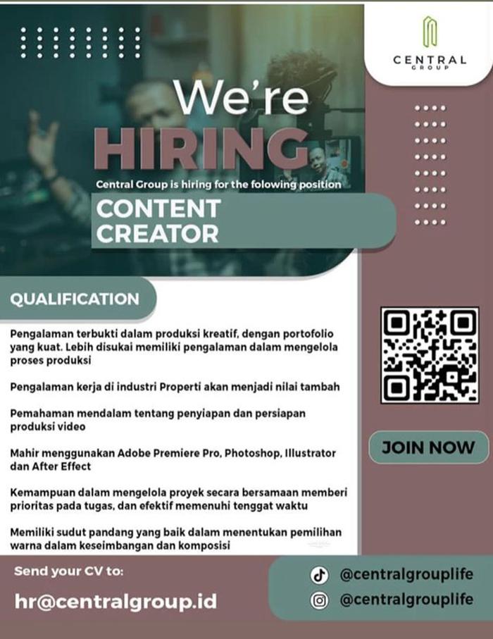 Kesempatan Emas Warga Batam Central Group Buka Lowongan Kerja 2024 ...