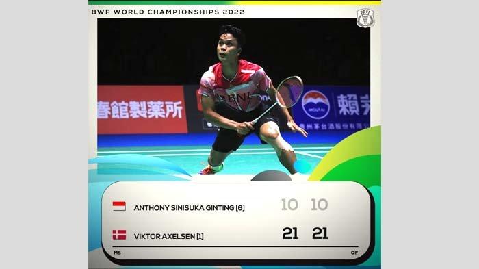 Kejuaraan Dunia Bulutangkis 2022: Viktor Axelsen Terlalu Hebat Anthony Ginting Serba Salah ...