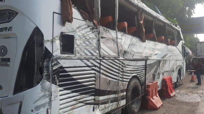 Kecelakaan Maut di Tol Jakarta- Cikampek yang Tewaskan Enam Penumpang Bus, Kecelakaan Tunggal ...