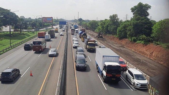 Kemacetan Parah Terjadi di Tol Jakarta-Cikampek Arah Jakarta Mulai KM 66 - Tribunbekasi.com
