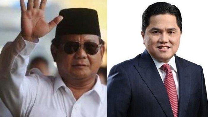 Pilpres 2024, Elektabilitas Pasangan Prabowo Subianto-Erick Thohir Terkuat: Unggul 37,8 Persen ...
