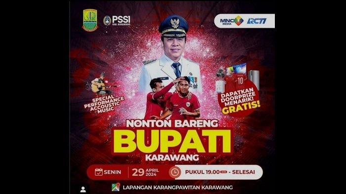 Pemkab dan Askab PSSI Karawang Gelar Nobar Timnas Indonesia Vs ...