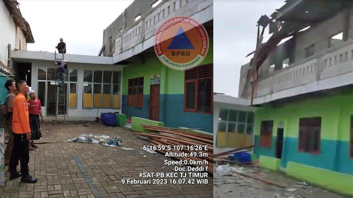 Atap Ponpes Riyadul Hikmah Rusak Parah Diterjang Angin Kencang ...