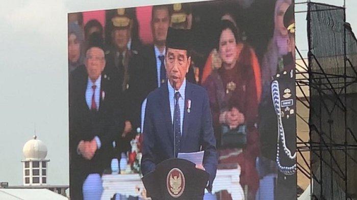 Jadi Inspektur Upacara di HUT ke-78 Bhayangkara, Presiden Jokowi Ingatkan Soal Perilaku Personel ...