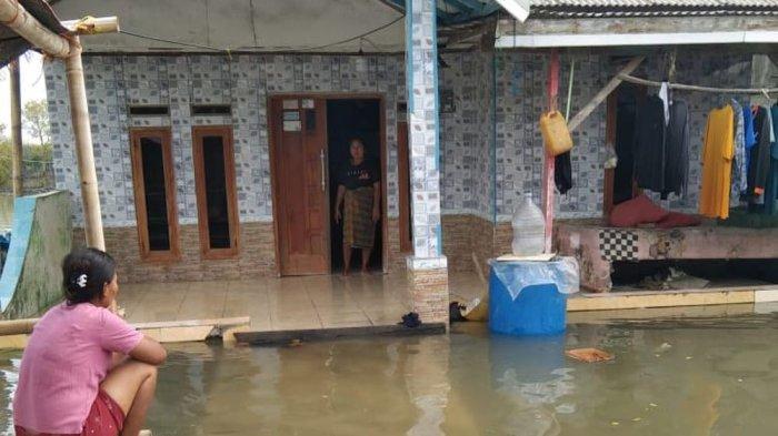Banjir Rob Melanda Wilayah Muaragembong, Kabupaten Bekasi, Ribuan Rumah Warga Terendam ...