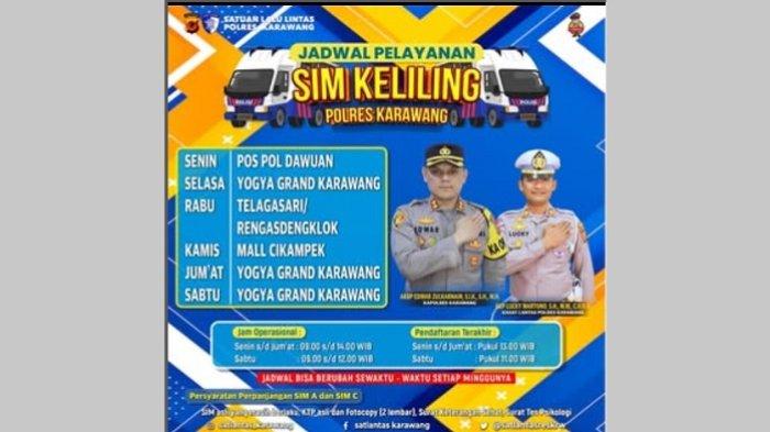Layanan SIM Keliling Karawang, Kamis 9 Januari 2025 ini, di Mall ... Layanan SIM Keliling Karawang, Kamis 9 Januari 2025 ini, di Mall ...