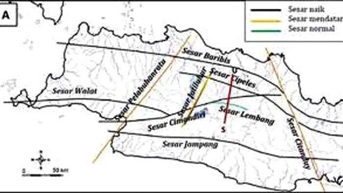 Inilah Sesar yang ada di Jawa Barat, Sesar Baribis Meningkatkan Risiko ...