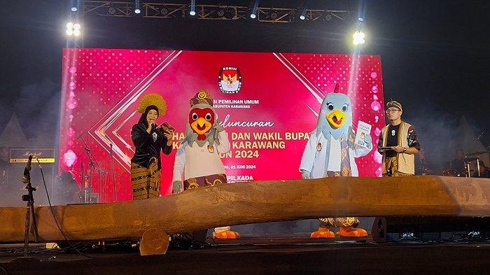 KPU Karawang Kenalkan Si Cipa dan Rage, Jadi Maskot Pilkada Karawang 2024 - Tribunbekasi.com