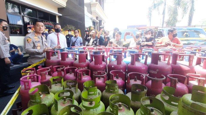 Penangkapan Sindikat Pengoplos Elpiji Subsidi, Polisi Sita Tiga Mobil dan 603 Tabung Gas ...