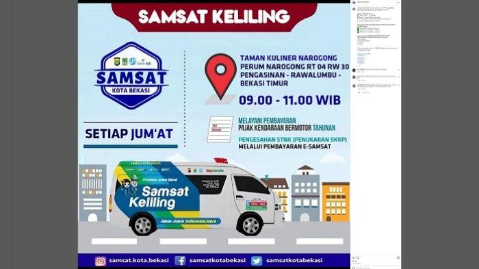 Layanan Samsat Keliling di Kota/Kabupaten Bekasi dan Karawang, Jumat 5 Juli 2024 Cek Lokasinya ...