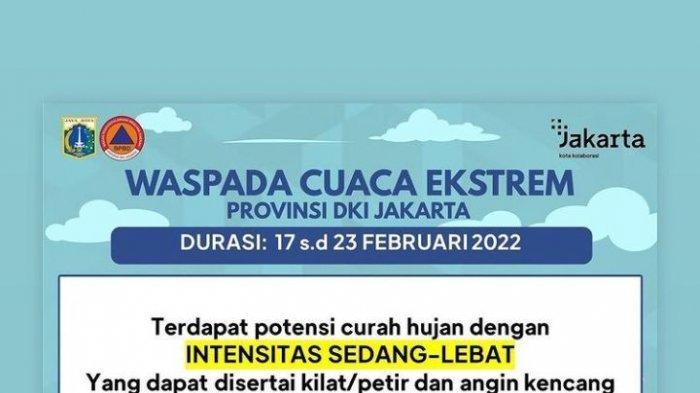 Anies Imbau Warga Ibu Kota Waspada Cuaca Ekstrem Sepekan Ini dari Tanggal 17 Hingga 23 Februari ...