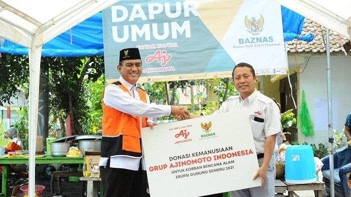 Peduli Korban Bencana Erupsi Gunung Semeru, Ajinomoto Gandeng Baznas Serahkan Donasi ...