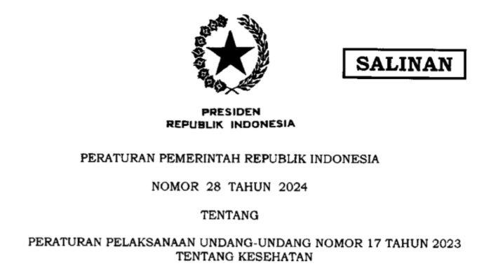 Cek PP 28 yang Diteken Jokowi, Pasal 103 Menyebut Penyediaan Alat Kontrasepsi Bagi Pelajar ...