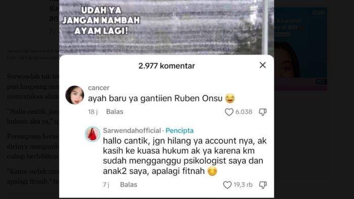 Betrand Peto Disebut Gantikan Ruben Onsu, Wenda Kirim Pesan Ini: Halo Cantik, Jangan Hilang ...