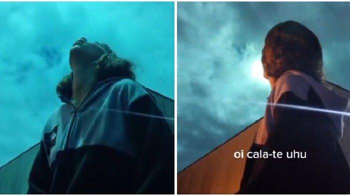 Langit Seperti Terbelah dan Muncul Sinar Terang, Wanita Ini Terperangah ...