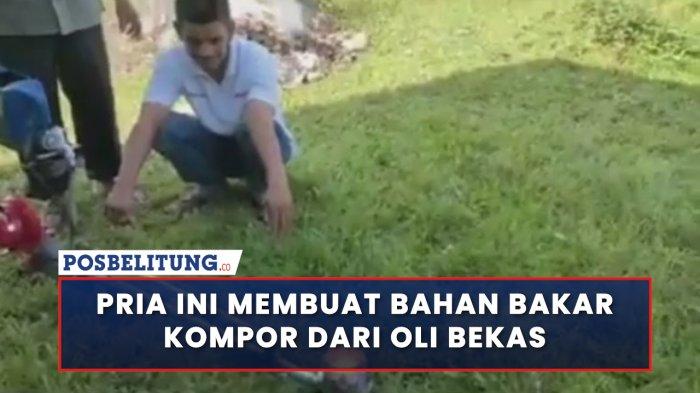 Pria Ini Manfaatkan Oli Bekas Jadi Bahan Bakar Kompor, Begini Caranya ...