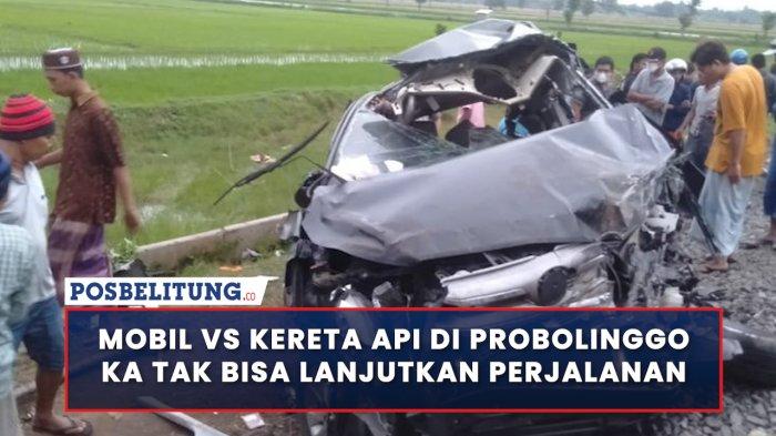 Mobil Vs Kereta Api di Probolinggo, KA Sempat Tak Bisa Lanjutkan Perjalanan - Posbelitung.co