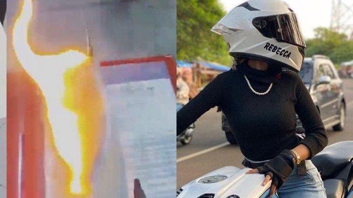 Sosok Rebecca yang Nekat Bakar Ijazah S1 Mantan Pacarnya, Hobi Kendarai Moge - Posbelitung.co